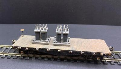 HO Scale Railroad Car Load Electrical Transformer LOAD Detailed Painted ...