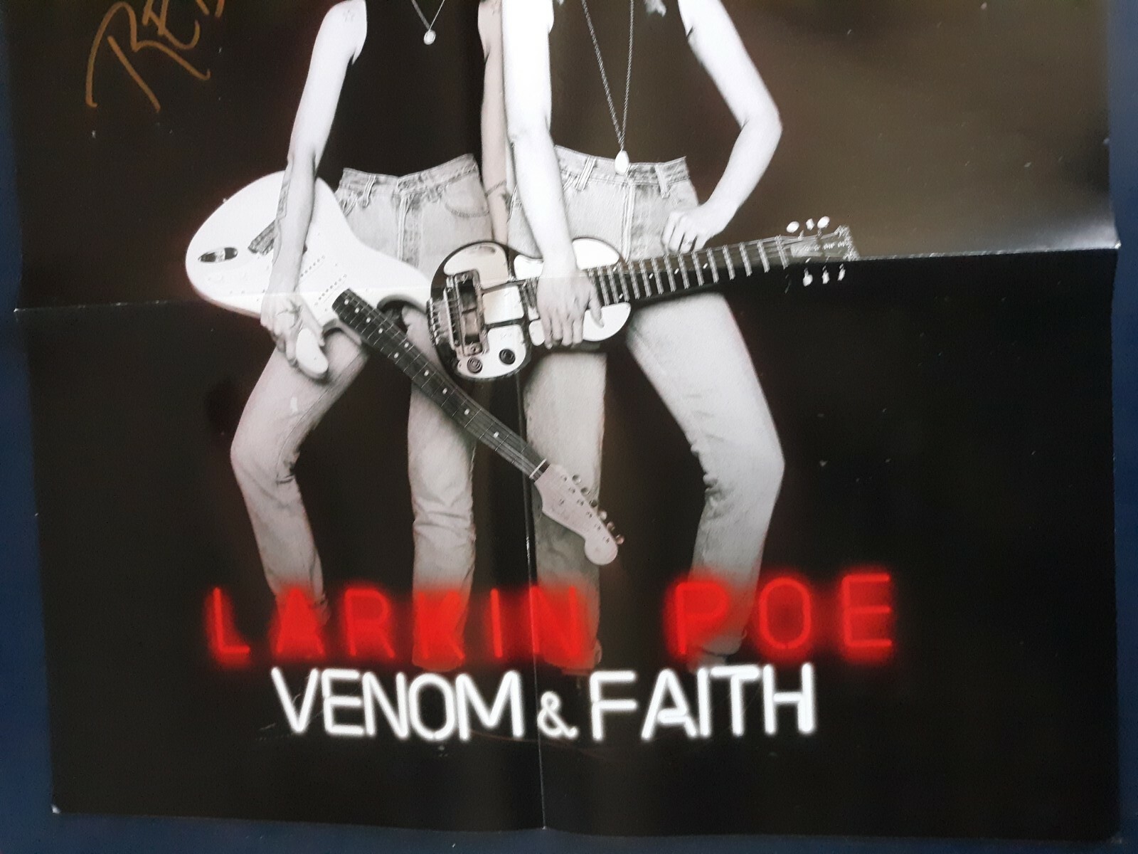Larkin Poe Venom & Faith Signed 24" x 24" Poster Website Exclusive ...