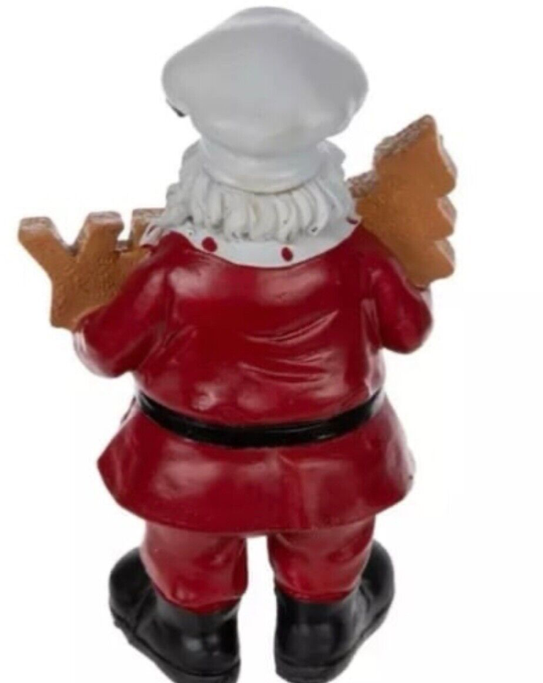 Gingerbread Baker Santa Figurine | eBay