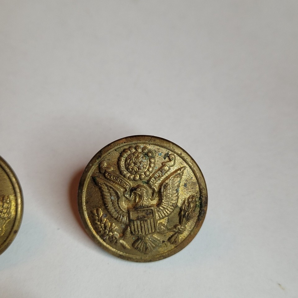 Lot of 5 WWI US Army Eagle Brass Buttons Scovill Mfg. Co. Waterbury | eBay