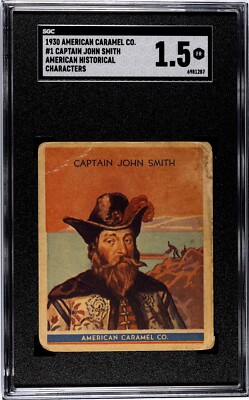 1930 American Caramel Co. Historical Characters #1 Captain John Smith ...