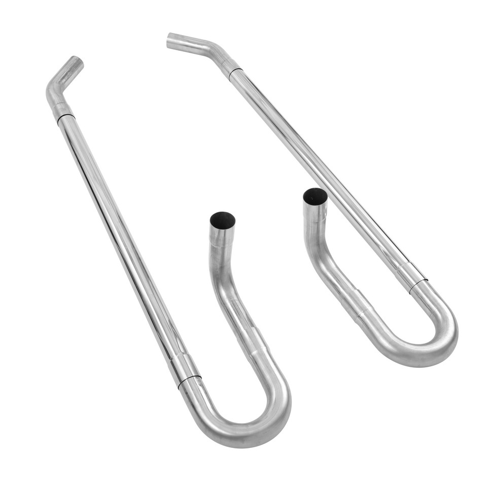 8Pcs 2.5" OD Straight Bend DIY Custom Mandrel Exhaust Pipe Kit For ...