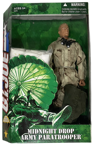 GI Joe Midnight Drop Army Paratrooper 12" Action Figure NEW 2005 Nice ...