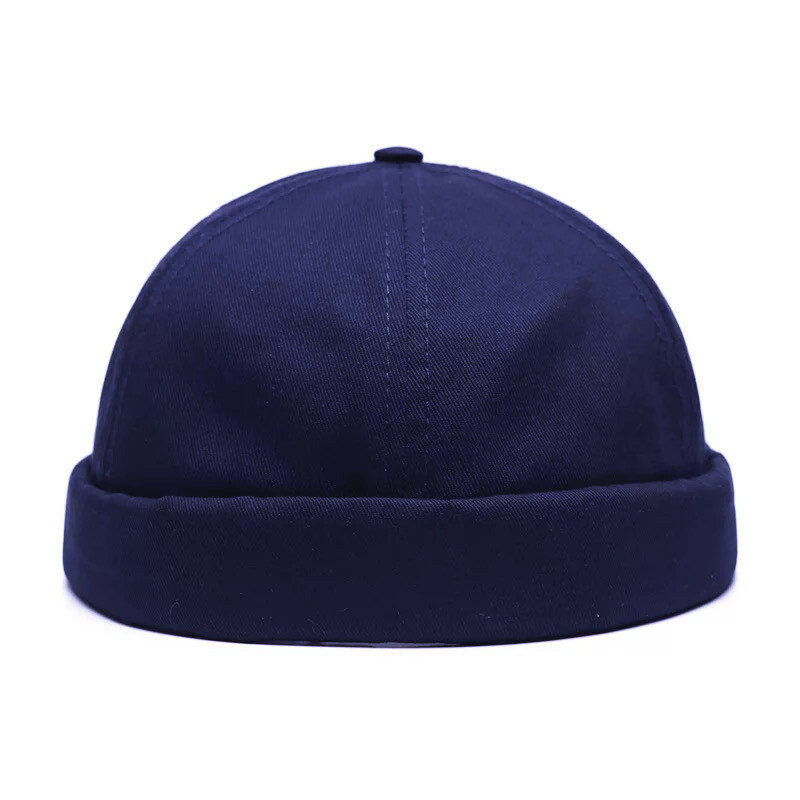 Unisex Men Mütze Skullcap Matrose Kappe Manschette Brimless Baumwolle ...