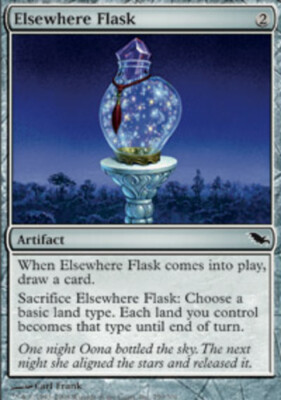 Heavy Play, English MTG Foil Elsewhere Flask - Foil Shadowmoor Magic ...