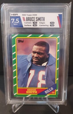 1986 Topps Bruce Smith Rookie HGA 7.5 | eBay