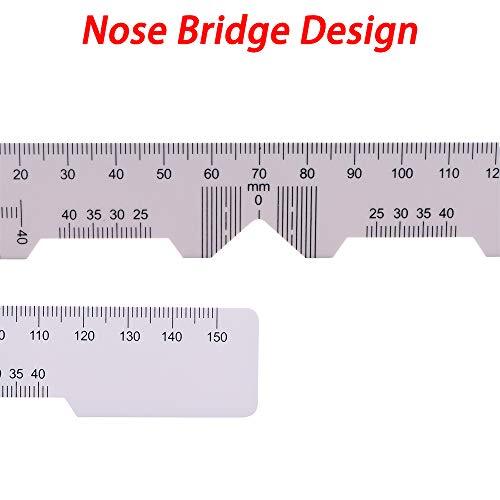 2 Pcs PD Ruler Pupillometers for Measuring Pupillary Distance Single PD ...