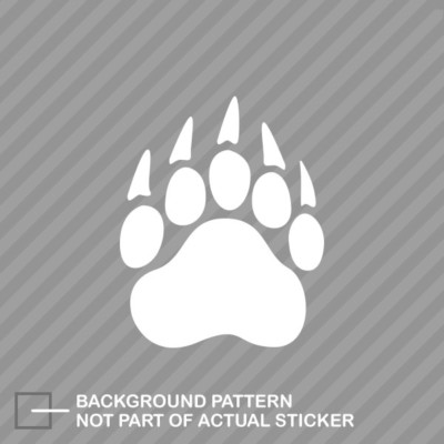 Bear Claw Sticker Die Cut Decal Vinyl grizzly outdoors | eBay