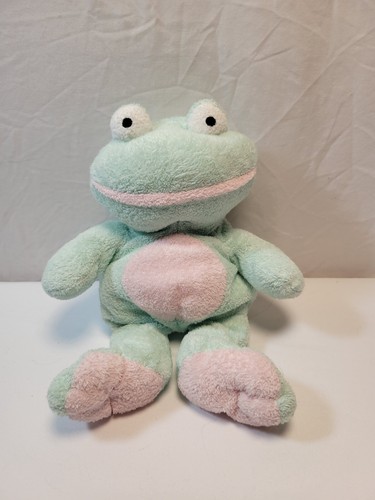 Ty Pluffies tyLux Grins the Frog Plush Pink Mint Green Stuffed Animal Lovey 2002 | eBay