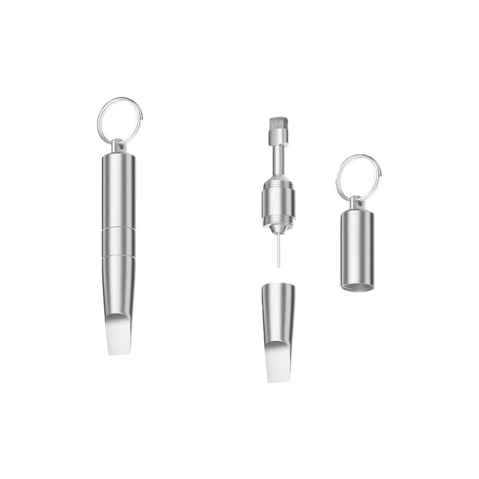 Handy SIM Card Ejector with Cleaning Brush Attached to Keychain for ...