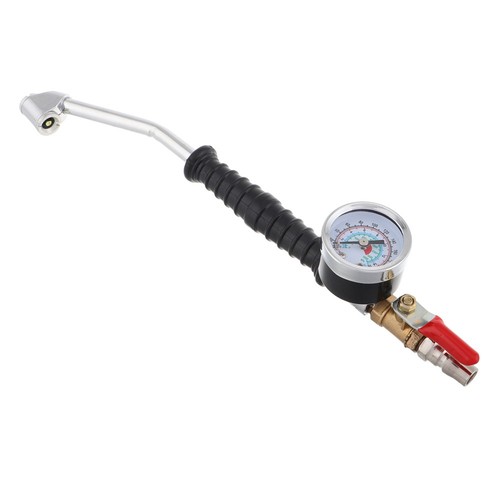 Tire Inflator Bicycle Inflation Adapter Heavy Duty Pressure Gauge | eBay