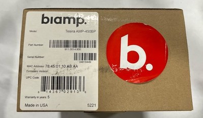Biamp Tesira AMP-450BP Stereo Power Amplifier | eBay
