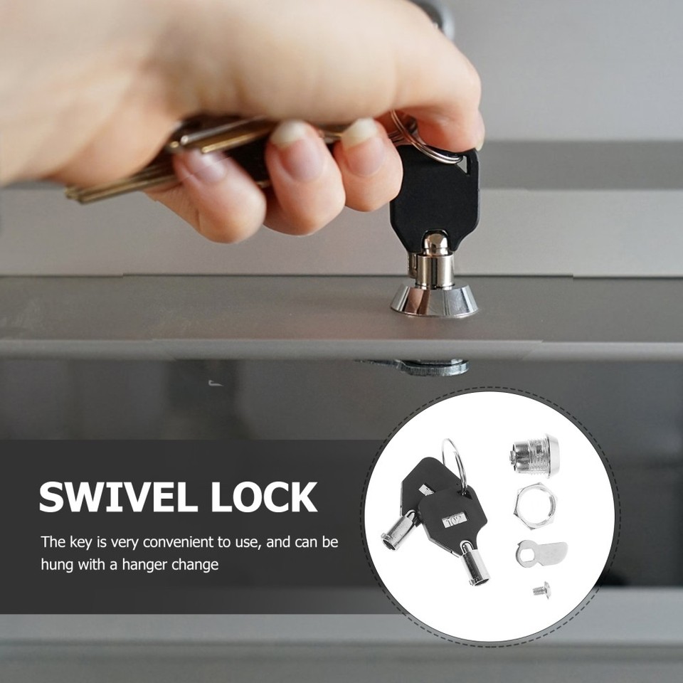 1 Set Security Cabinet Locks Tubular Cam Locks Cupboard Lock Drawer ...