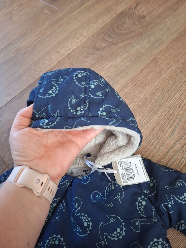 Baby Boys New Dinosaur Coat Age 0-3 Months (B238) | eBay UK