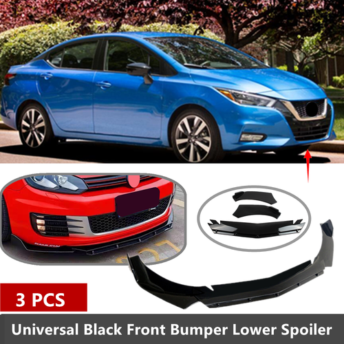 Add-on Universal Fit For 2020-2022 Nissan Versa Front Bumper Lower Lip ...
