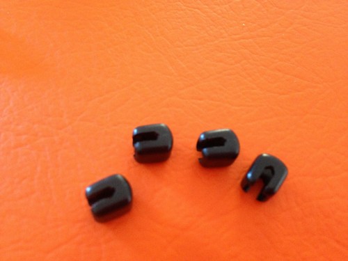 ZIPPER TOP STOPS YKK BLACK NYLON snap caps x 4 for No 10 ZIPS inc ...