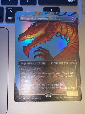 Herigast, Erupting Nullkite X1 Mtg Modern Horizons 3 Nm Foil Borderless ...
