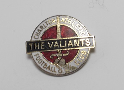 CHARLTON ATHLETIC FC - VINTAGE ENAMEL CREST BADGE. | eBay