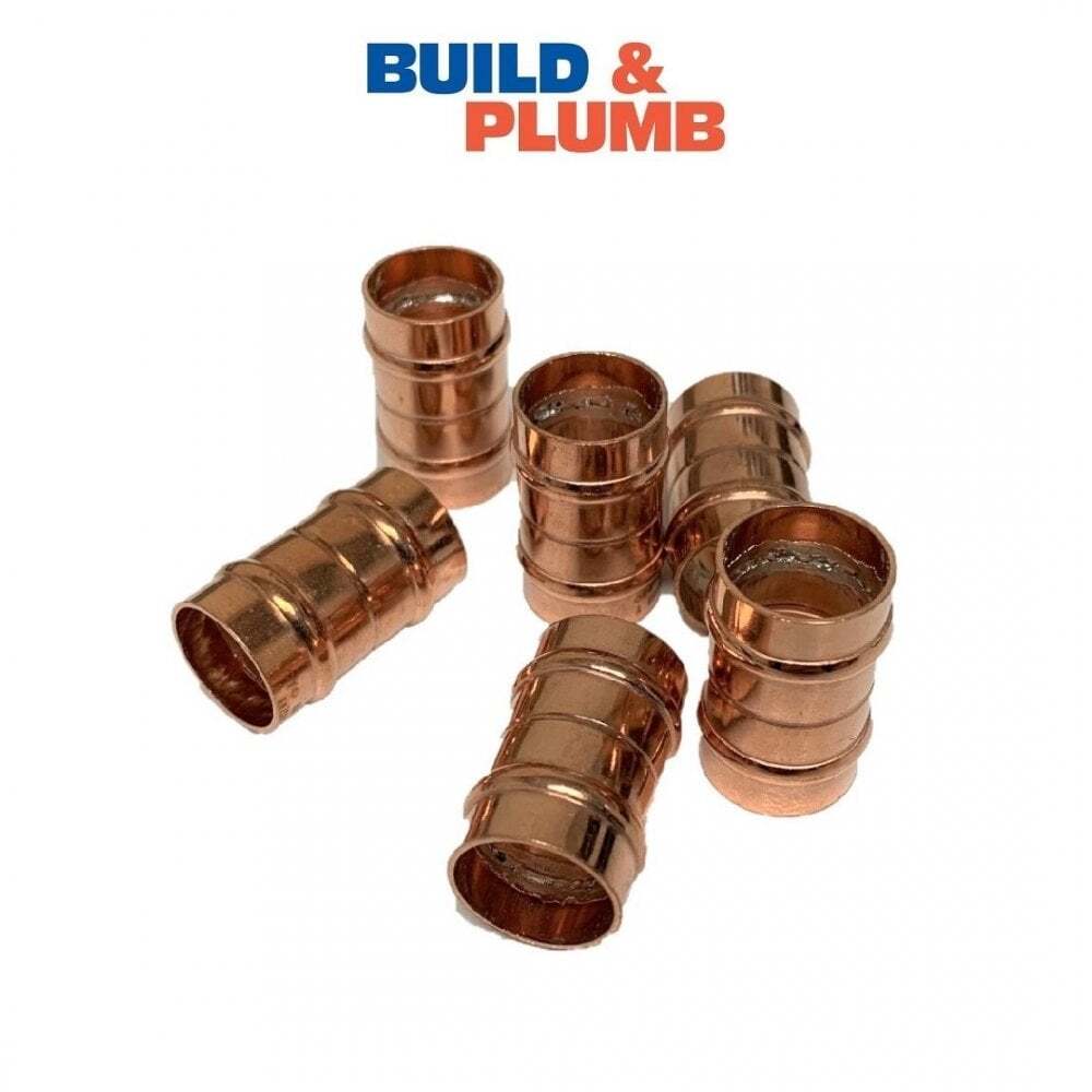 15mm Solder Ring Straight Coupling Copper Pipe Fitting Pack Yorkshire ...