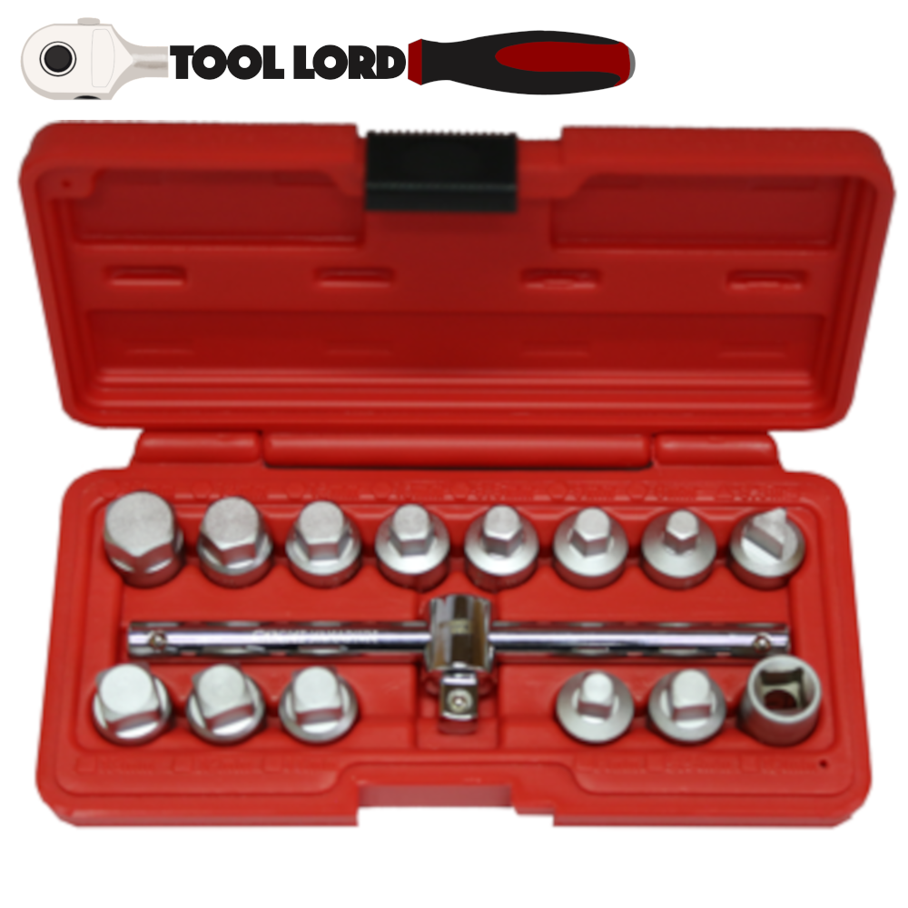 15pc. Oil Drain Plug Socket Set T&e Tools 5711 for sale online | eBay ...
