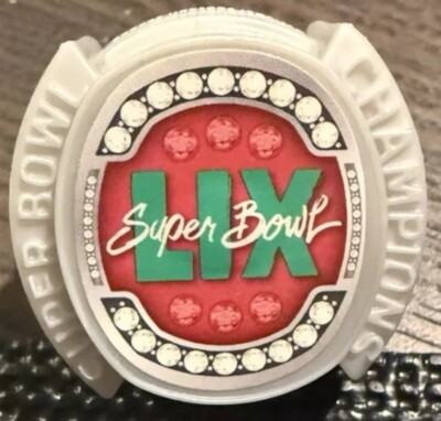 Super Bowl LIX Plastic Ring Kansas City Chiefs vs Philadelphia Eagles ...