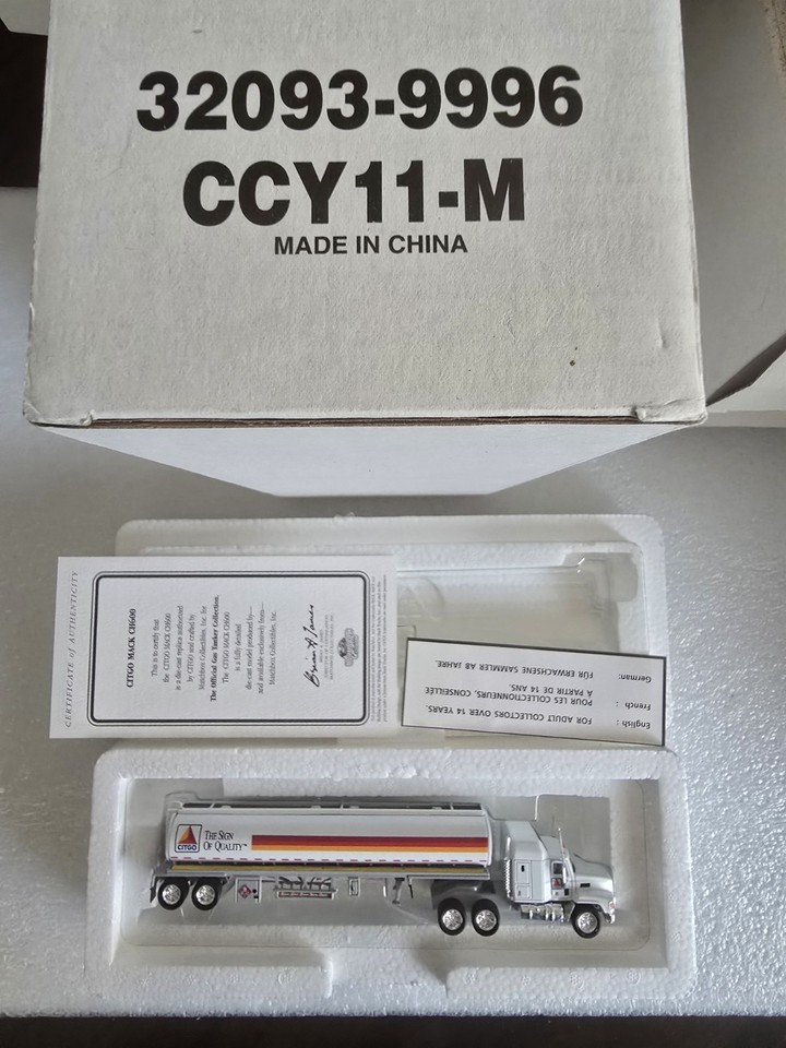 MATCHBOX 1996 1/97 CITGO MACK CH600 TRUCK AND TANKER NIB White - Ccy11 ...