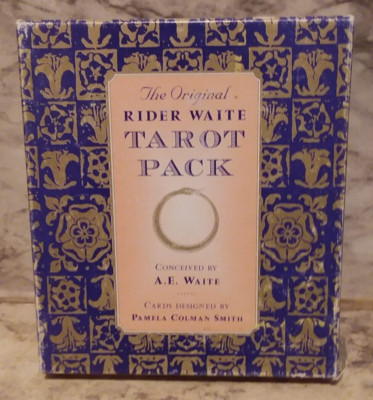 Rider-Waite TAROT in Box ~ 78 Cards REGULAR Size + Instruction Key Book ...
