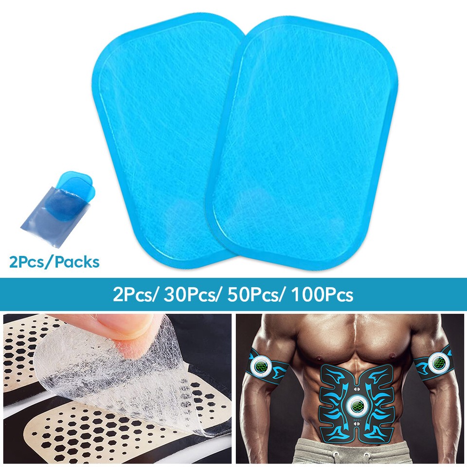 2-100Pcs Replacement ABS Gel Pads for EMS Abdominal Muscle Stimulator ...