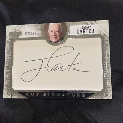 2022 Decision Vault Jimmy Carter Auto Autograph Cut Signature Card | eBay
