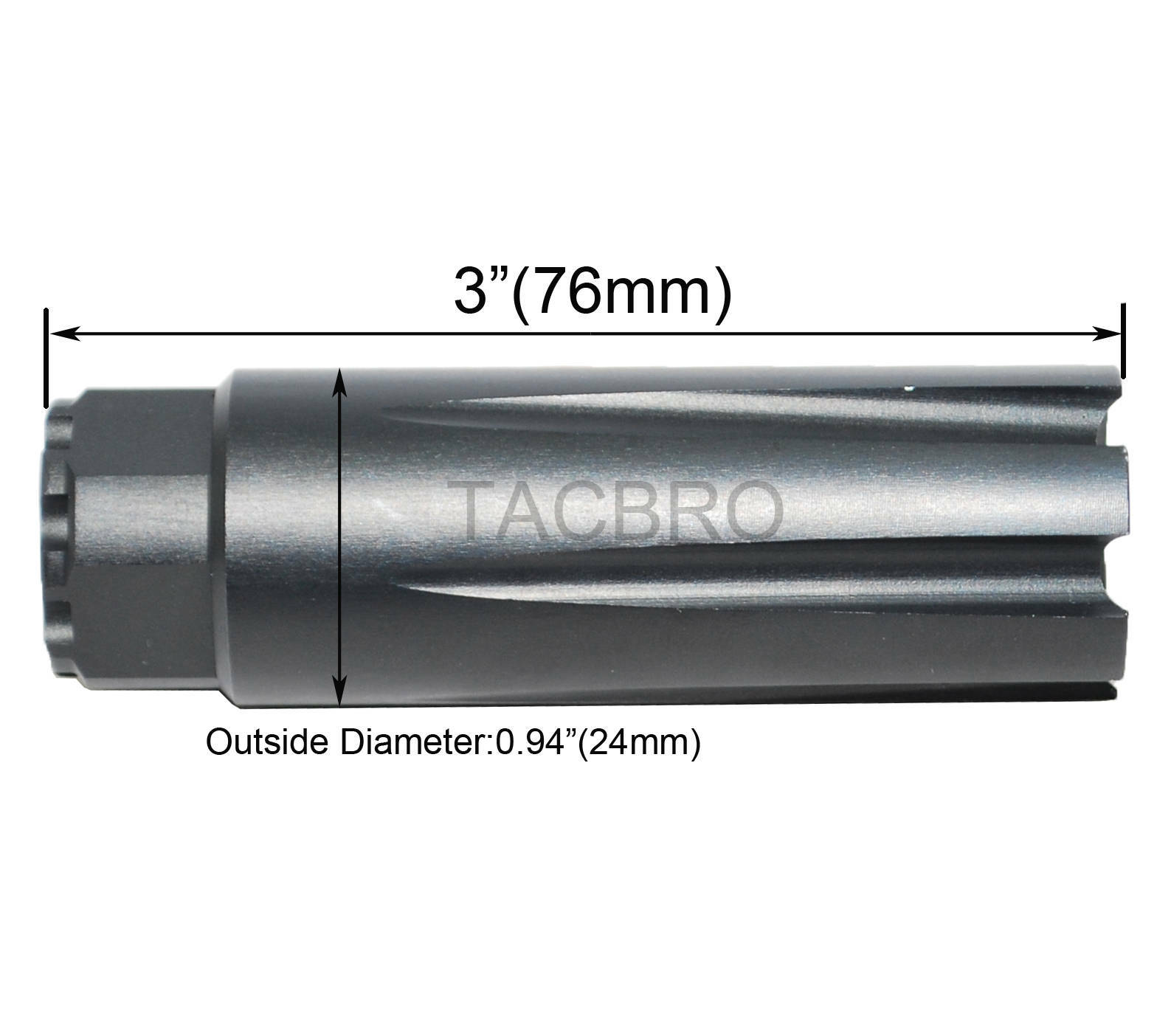 Aluminum Left Hand 14x1 LH Thread Pitch Linear Comp for 7.62mm | eBay