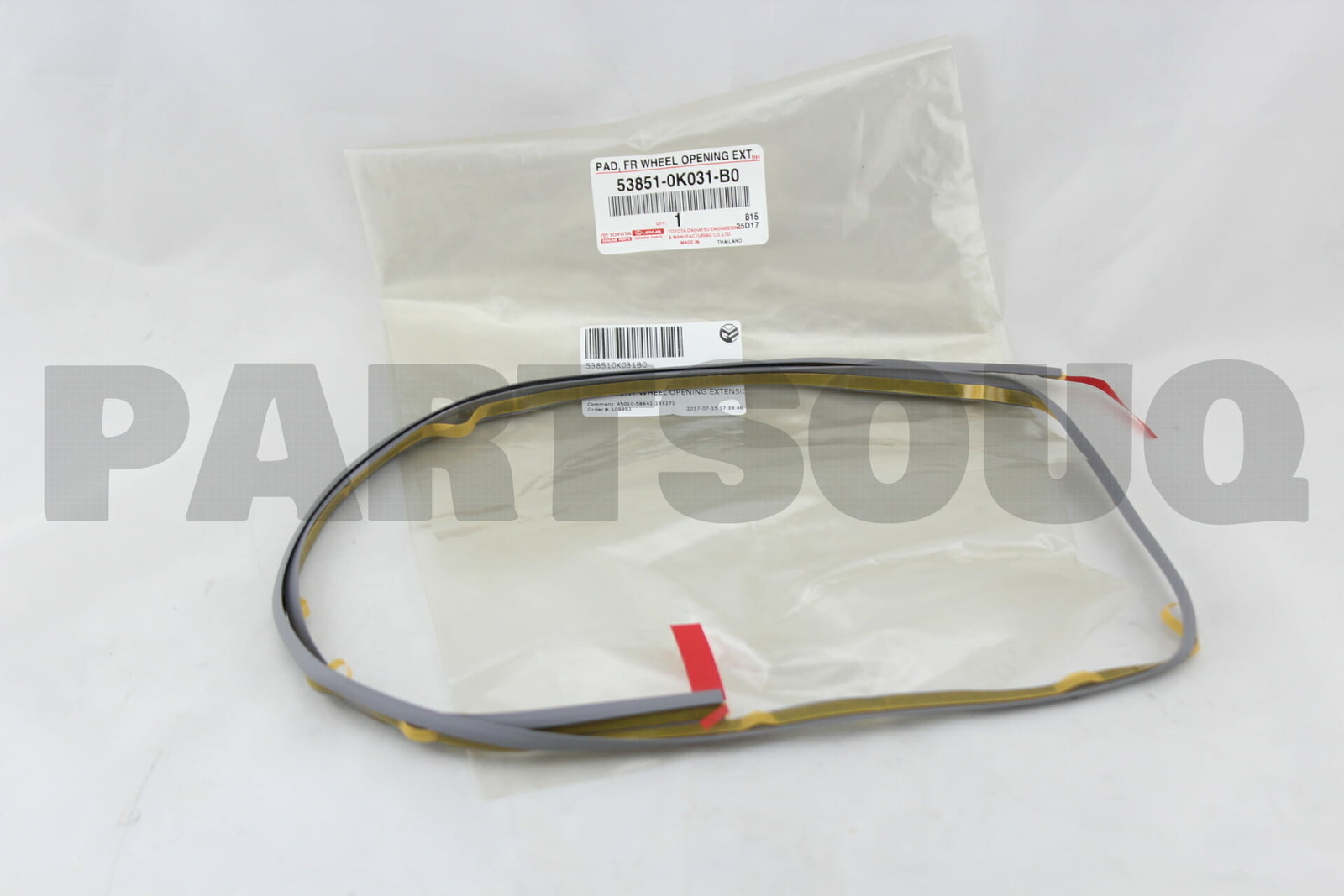 538510K031B0 Genuine Toyota PAD, FRONT WHEEL OPENING EXTENSION, NO.1 | eBay