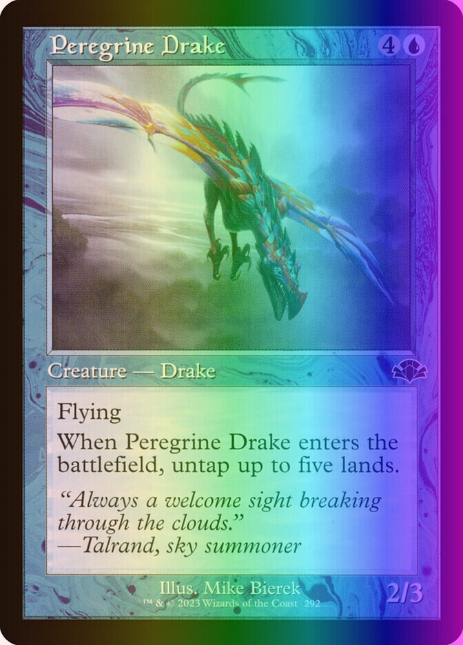 MTG Magic the Gathering Peregrine Drake (292/481) Dominaria Remastered ...