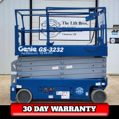 Refurbished Genie GS3232 32 ft. Electric Scissor Lift Manlift Aerial ...