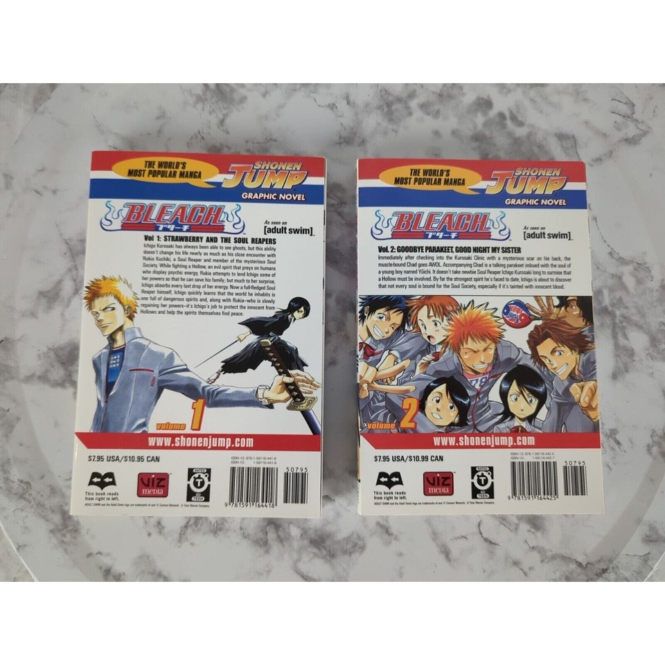 Bleach Shonen Jump Graphic Novel Bundle Vol 1 & 2 Books Tite Kubo | eBay
