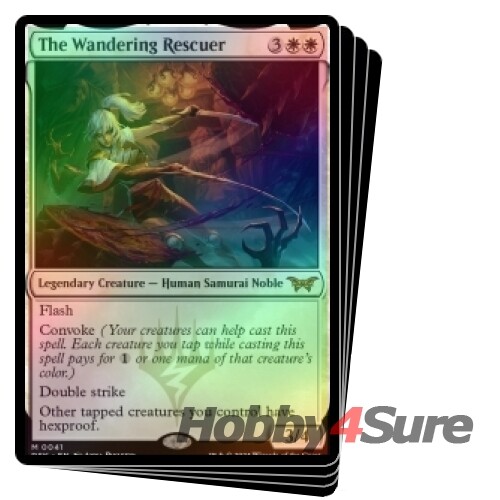 Foil The Wandering Rescuer X4 M/NM Magic MTG Duskmourn: House Of Horror ...