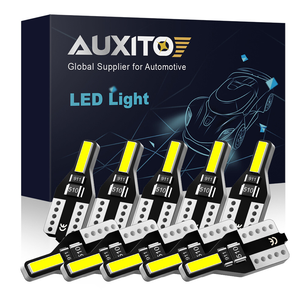 AUXITO 10X/Set T10 194 168 W5W Bright Wedge Interior Dome LED Light ...