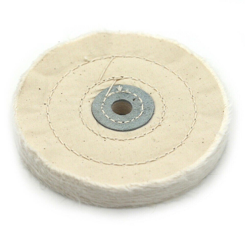 5" White Cotton Polishing Buffing Wheel Disc Pads Buff For Bench ...