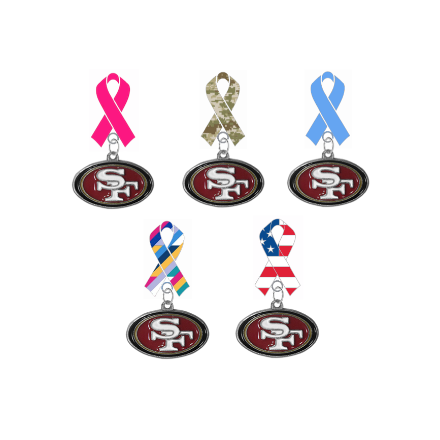 49ers Breast Cancer Logo Breast Cancer Awareness Nfl Sellers Apparel