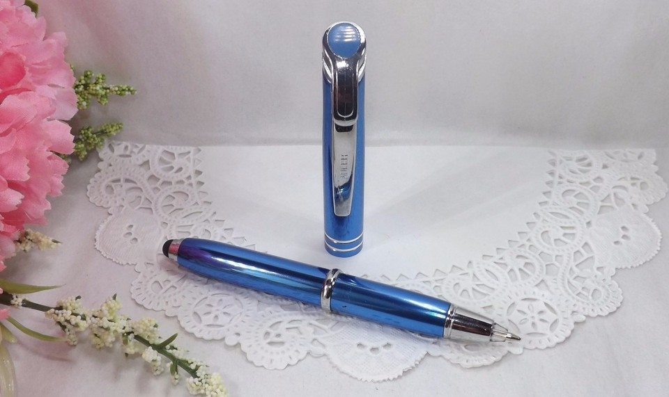 3 in 1 Medina Lighted Tip Blue Stylus LED Flashlight Pen by Adler (HIGH ...