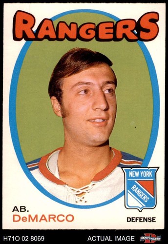 1971 O-Pee-Chee #90 Ab DeMarco Rangers-Hockey 8 - NM/MT | eBay
