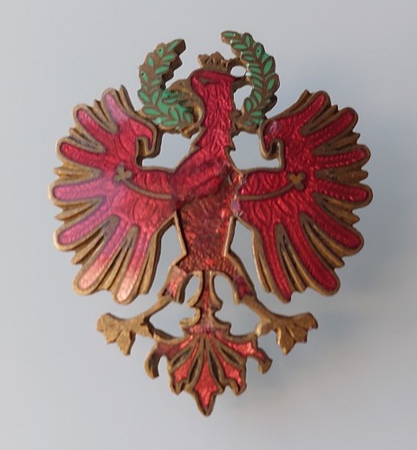 ORIGINAL GERMANY PRUSSIA WW1 BADGE EAGLE MASSIVE WWI PIN BRONZE BAKED ...