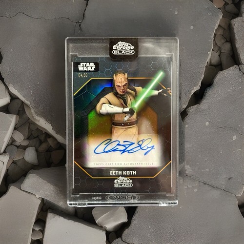 2024 Chrome Black Star Wars #ALS-CE Chris Edgerly as Eeth Koth Auto ...