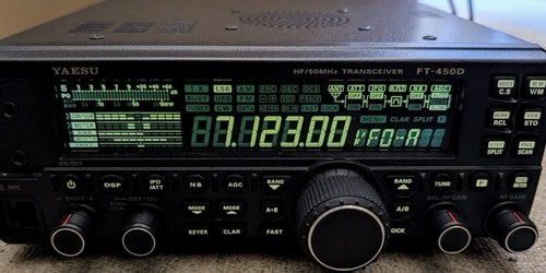 YAESU FT-450D HF/50MHz All-mode 100W very good condition Transceiver ...