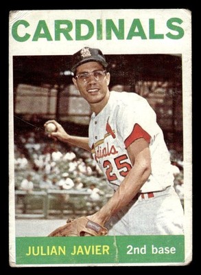 1964 TOPPS JULIAN JAVIER 446 FAIR BASEBALL ST. LOUIS CARDINALS | eBay