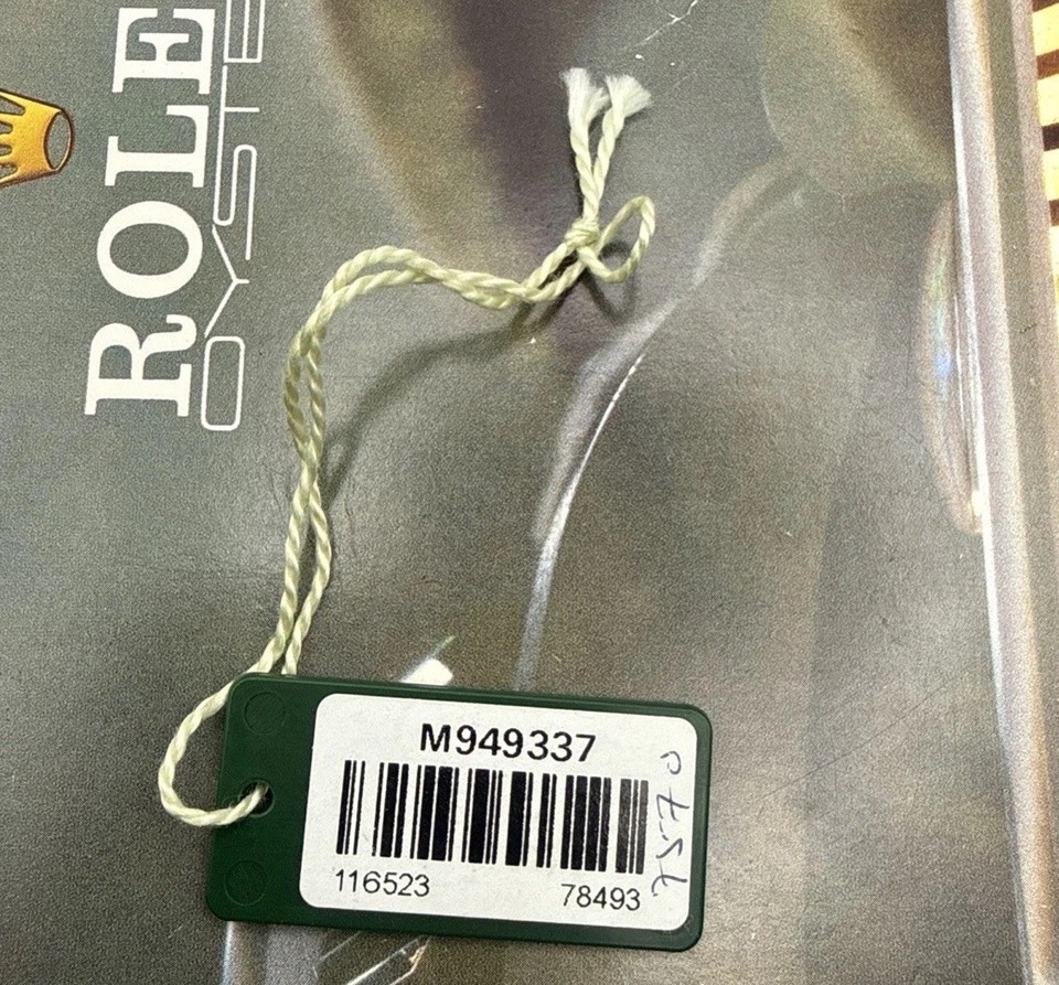 Vintage ROLEX Green Hang Tag Seal 116523 78493 ROLEX DAYTONA Tag | eBay.de