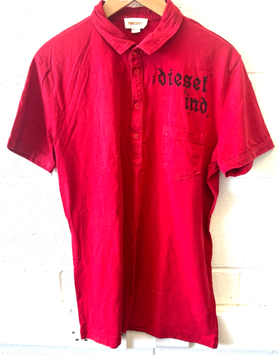Diesel, Red, Polo Shirt, Men's UK XL | eBay