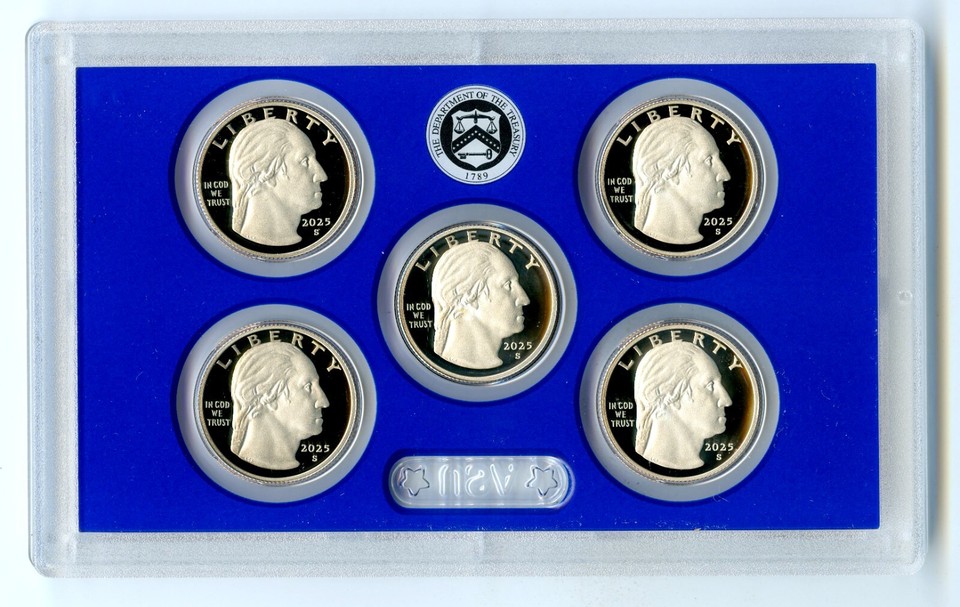 2025 S US MINT PROOF AMERICAN WOMEN 5 COIN QUARTER SET - NO BOX OR COA ...