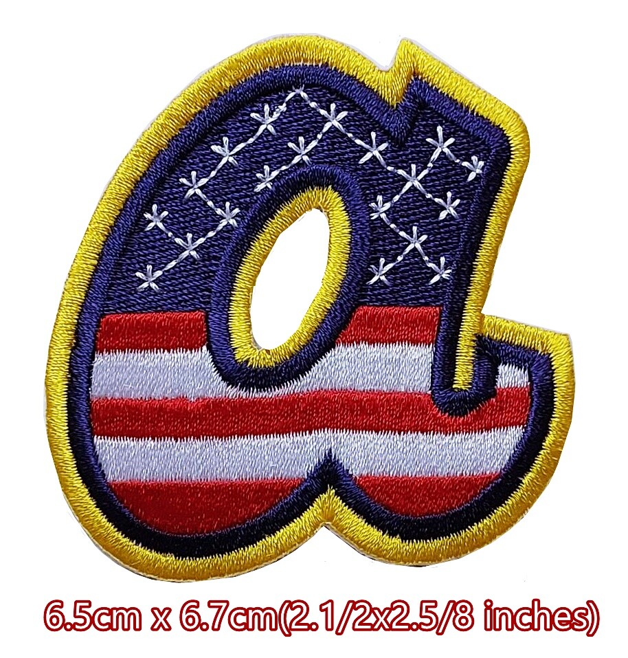 Atlanta Braves Baseball PATCHES Embroidery MLB Logo iron&Sewing on ...