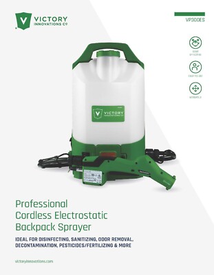 Victory Electrostatic Backpack Sprayer VP300ES | eBay