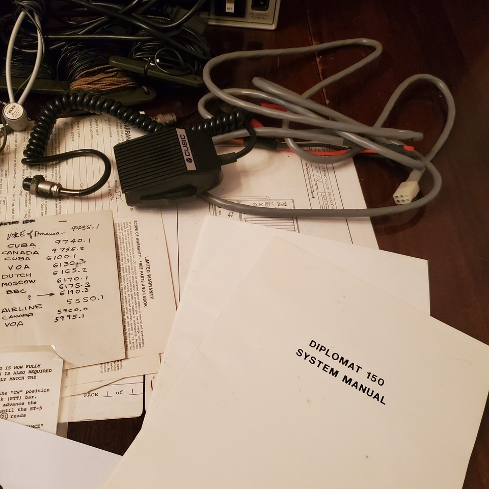 Cubic Communications Diplomat 150 C-D Ham Radio Set Transceiver ...
